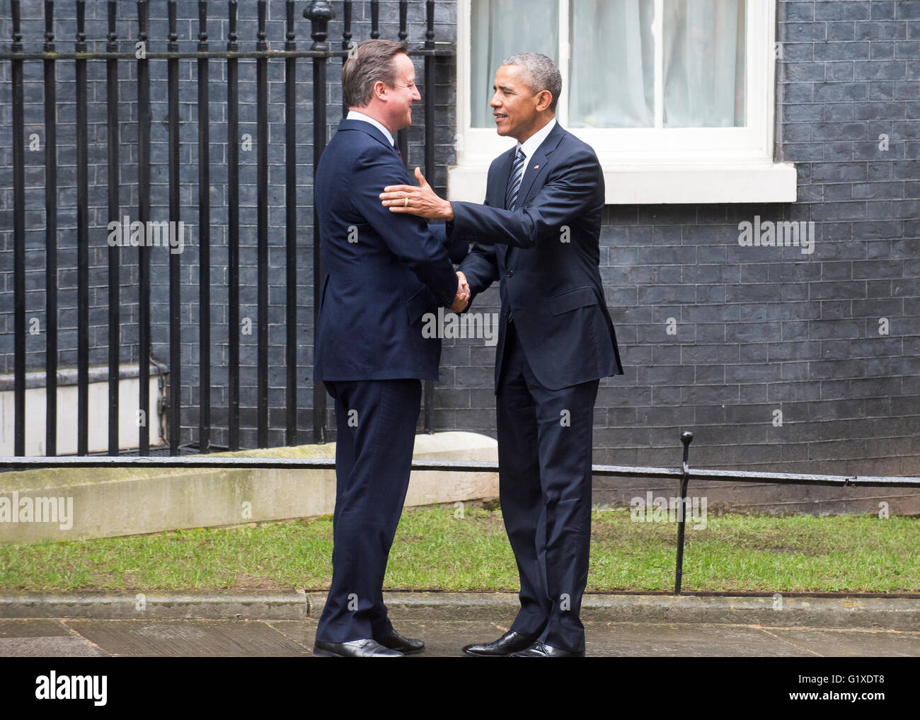 President Barack Obama meeting Prime minister David Cameron In Downing ...