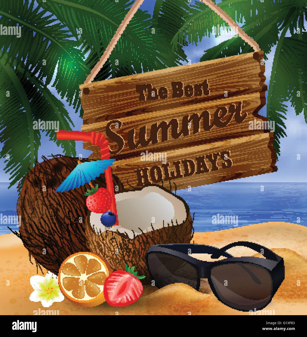 Hanging sun on ship Stock Vector Images - Alamy