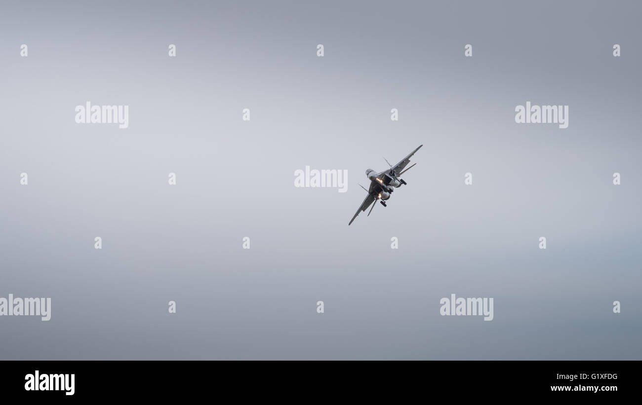 MIG 29 fighter aircraft in flight Stock Photo - Alamy