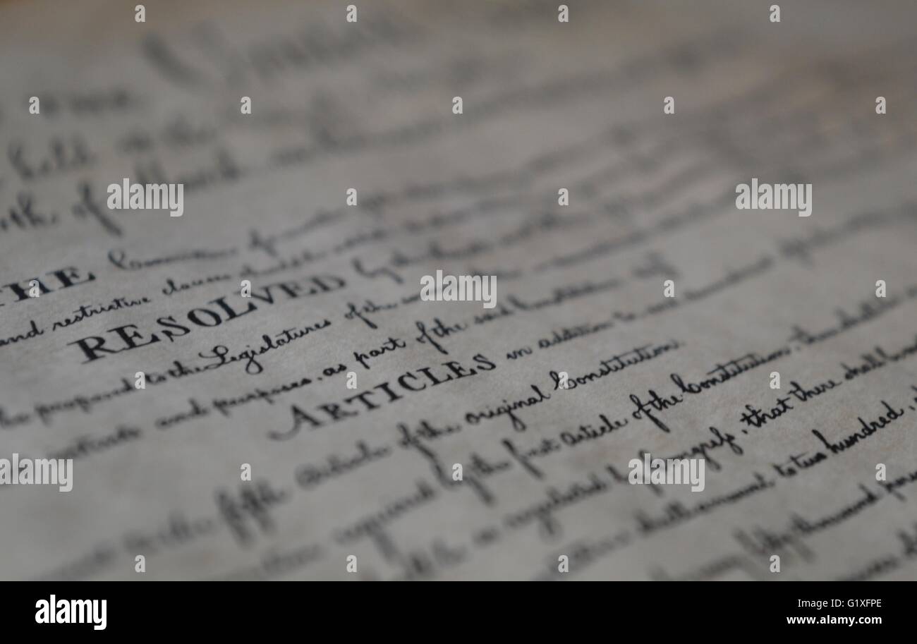 Constitution of the United States of America Stock Photo - Alamy