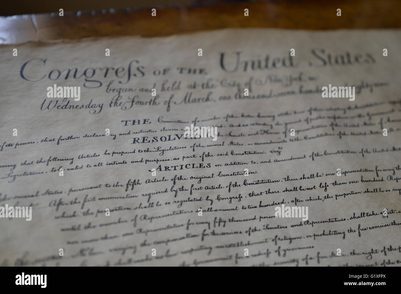 United states constitution hi-res stock photography and images - Alamy