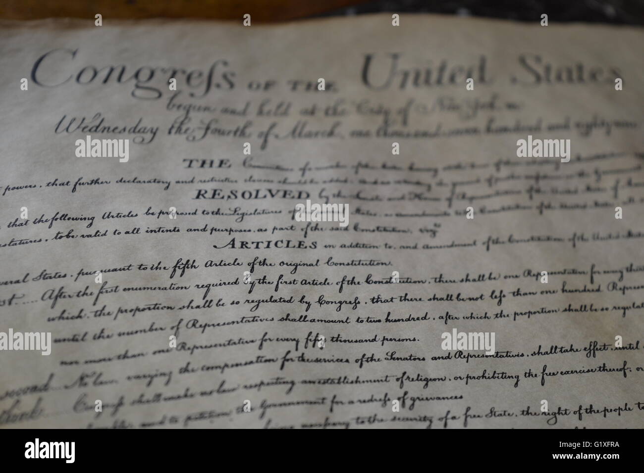 Constitution of the United States of America Stock Photo - Alamy