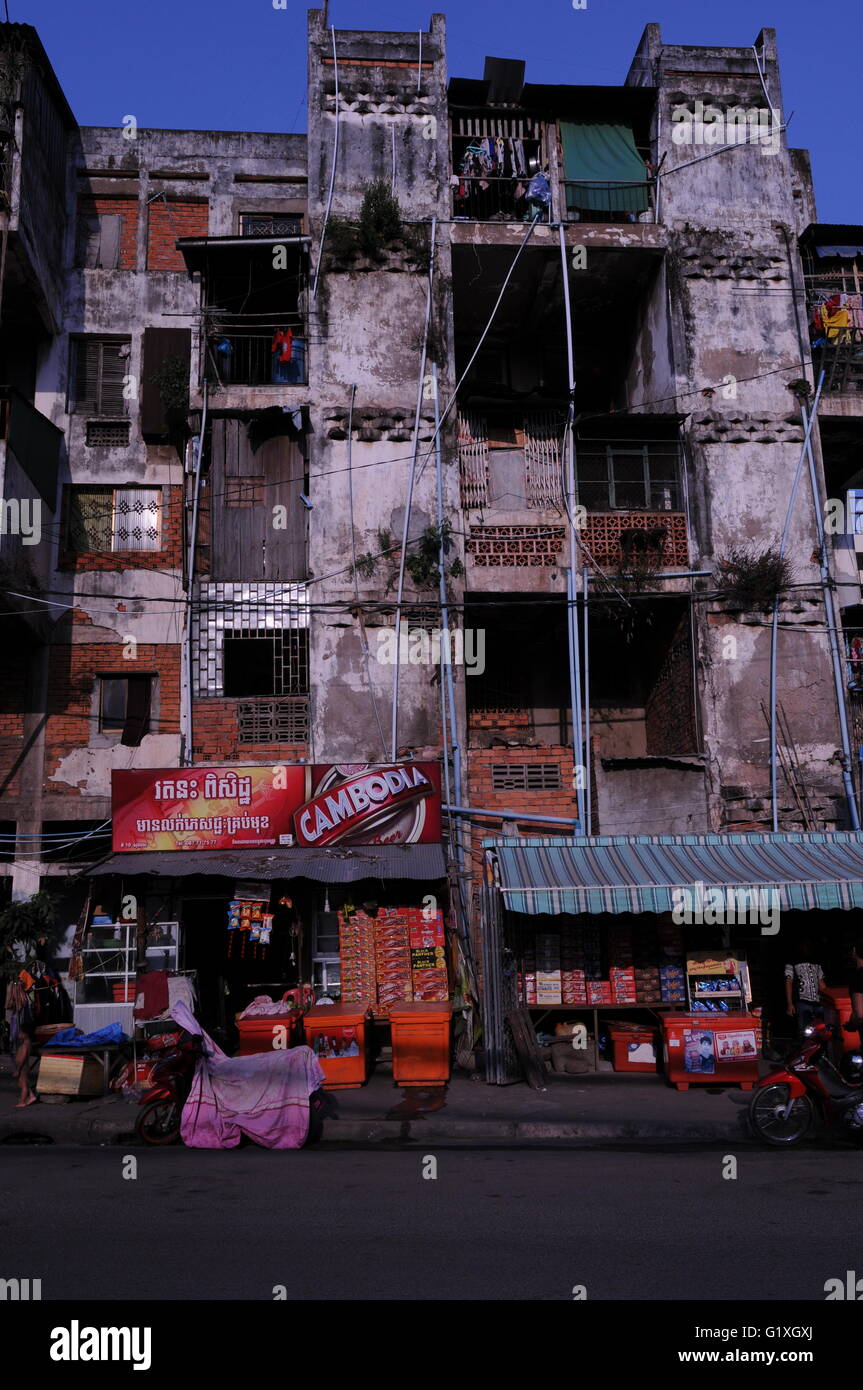 "The White Building" a dilapidated apartment building in Phnom Penh ...