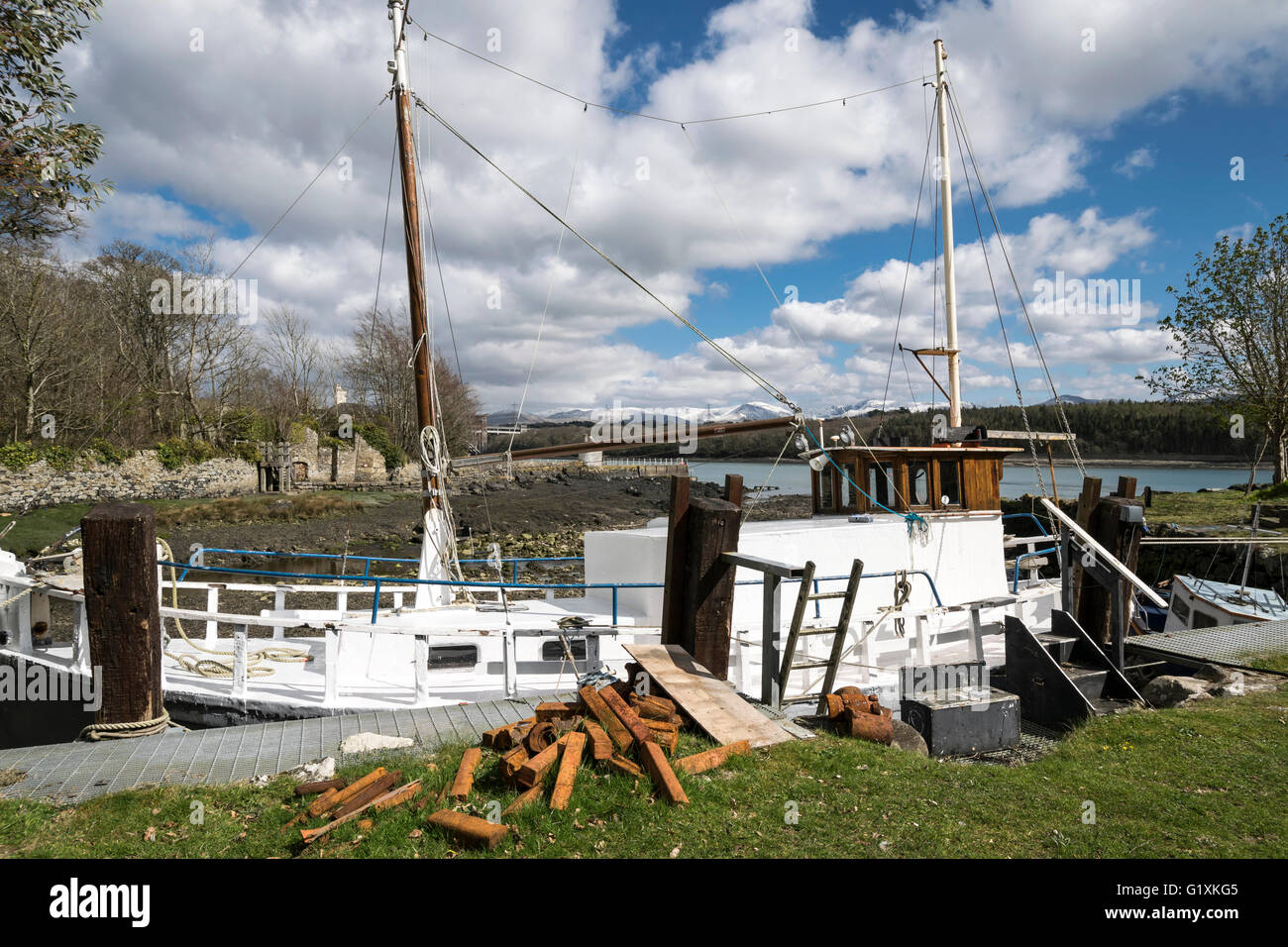 Pwll Fanogl watermill near Llanfair Pwllgwyngyll the place where Kyffin ...