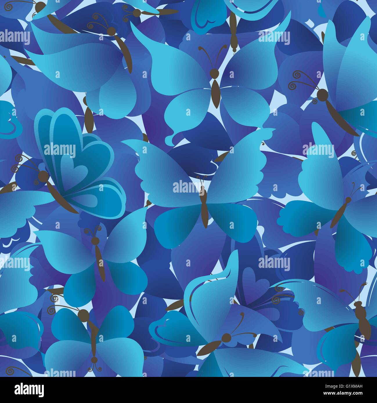 Seamless background, butterflies Stock Vector Image & Art - Alamy