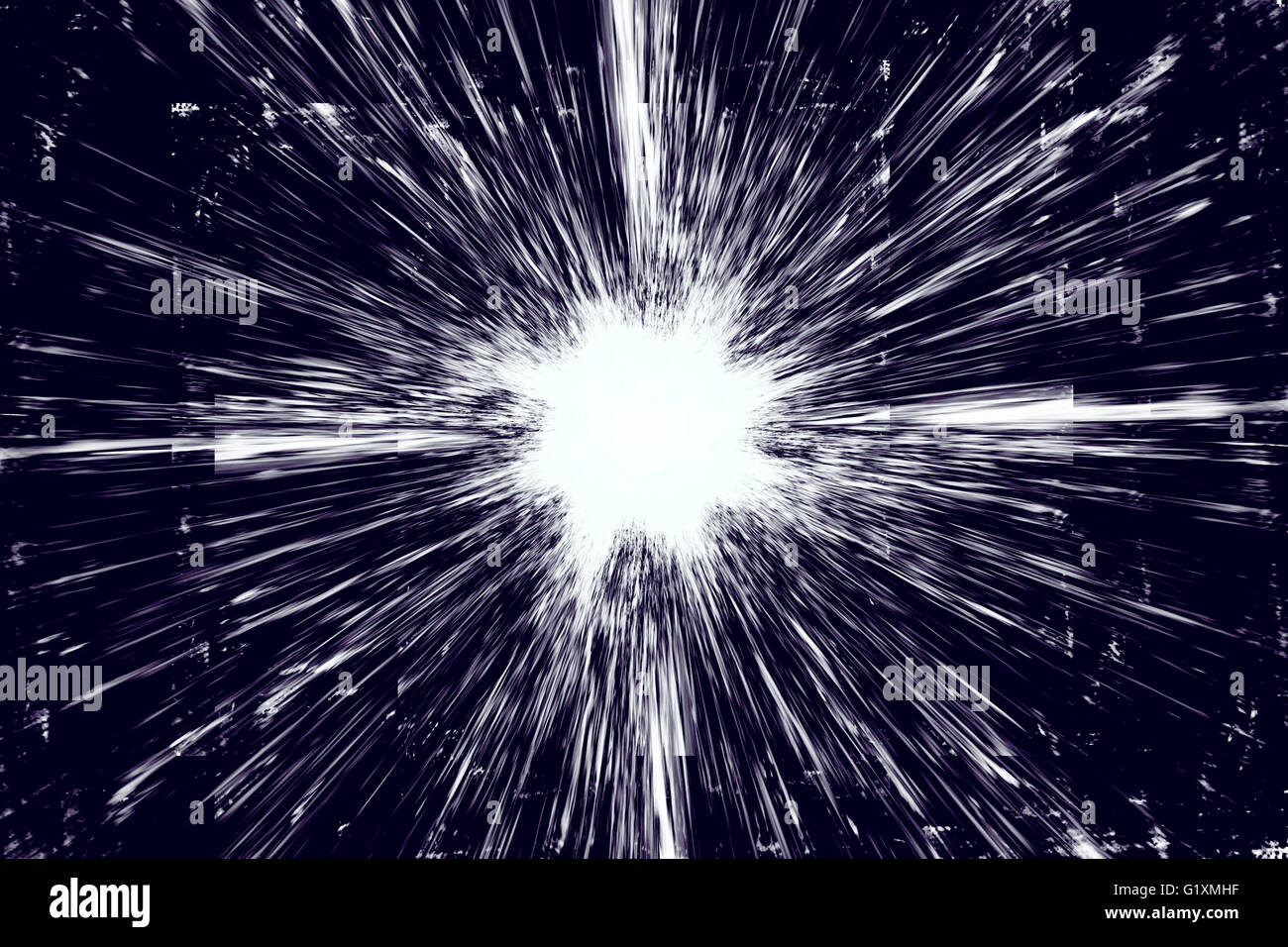 Blue and white grunge explosion background Stock Photo - Alamy