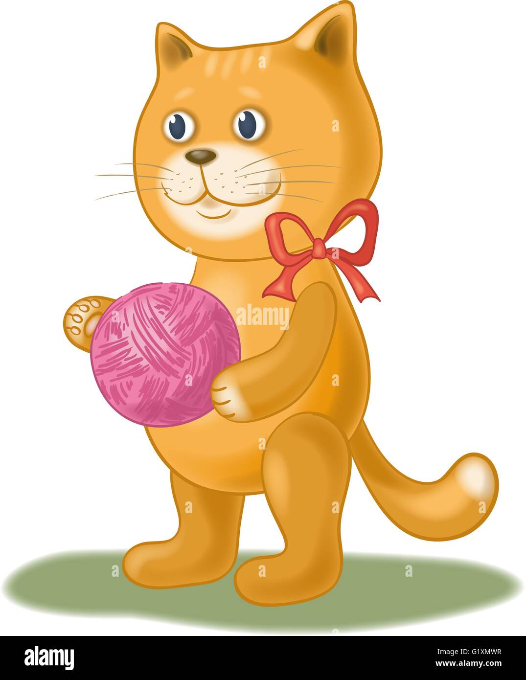 Ball Of Yarn Clip Art Cat