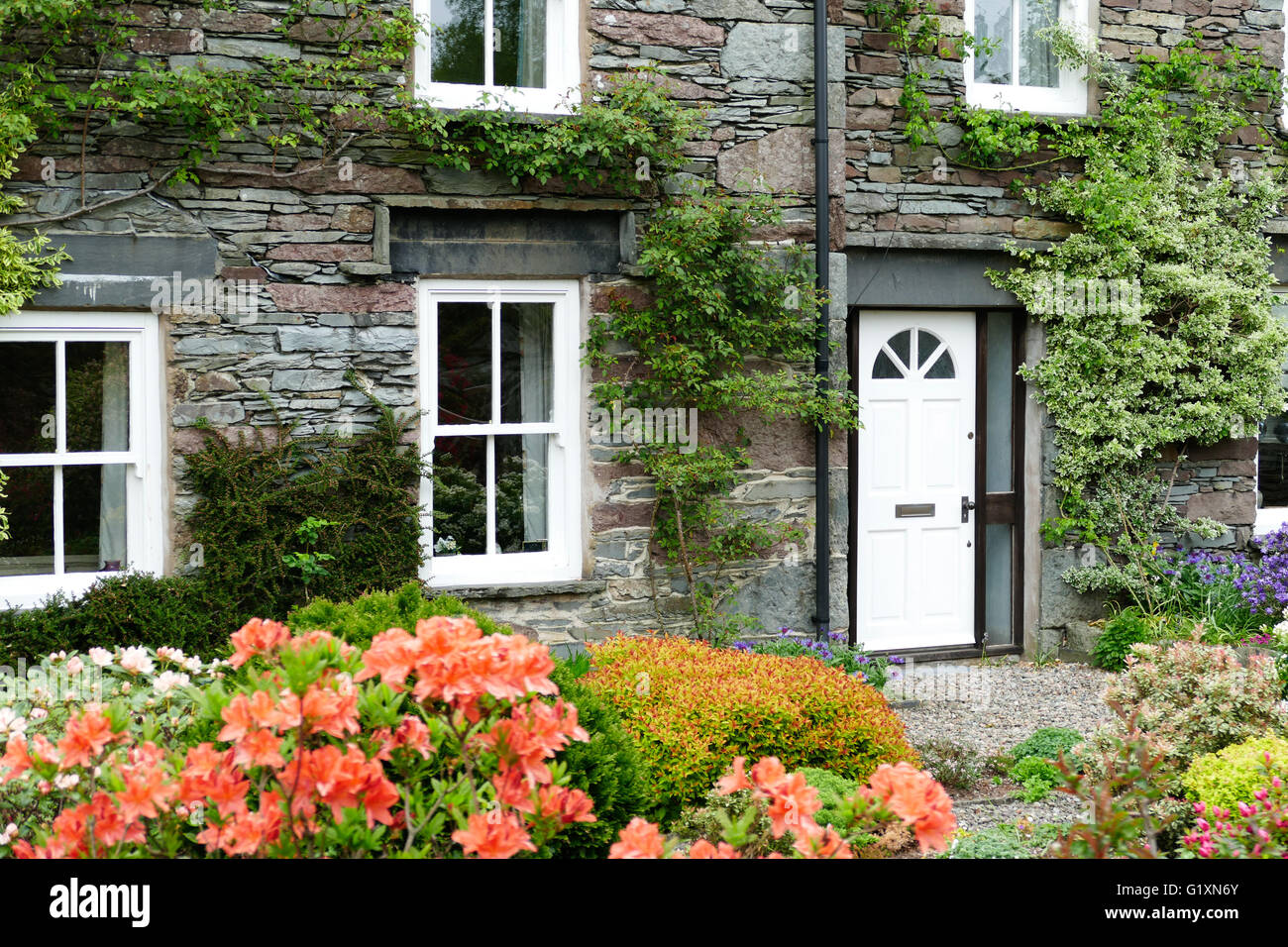 Cottage style house in Grasmere Stock Photo - Alamy