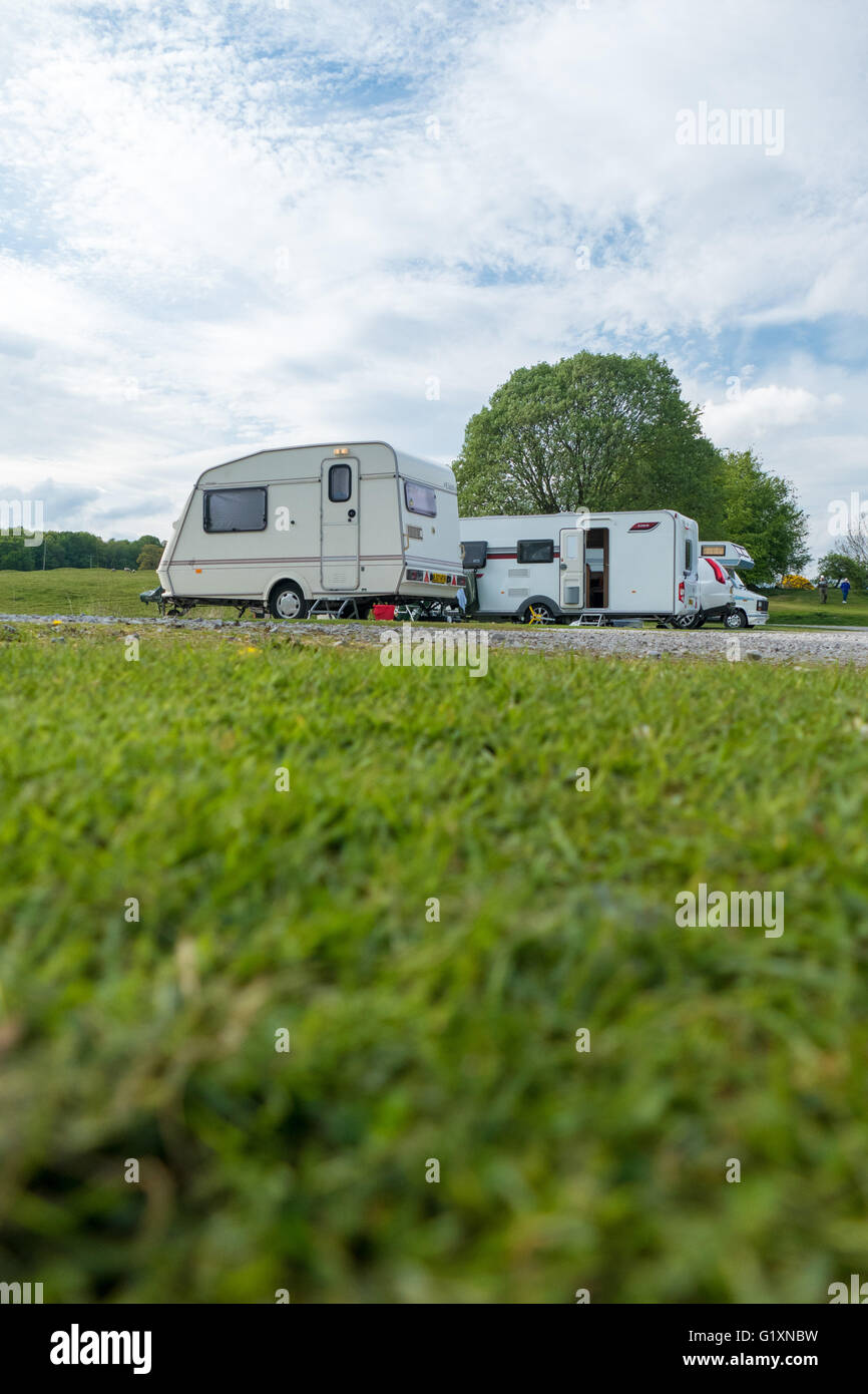 English caravan holiday park Stock Photo - Alamy