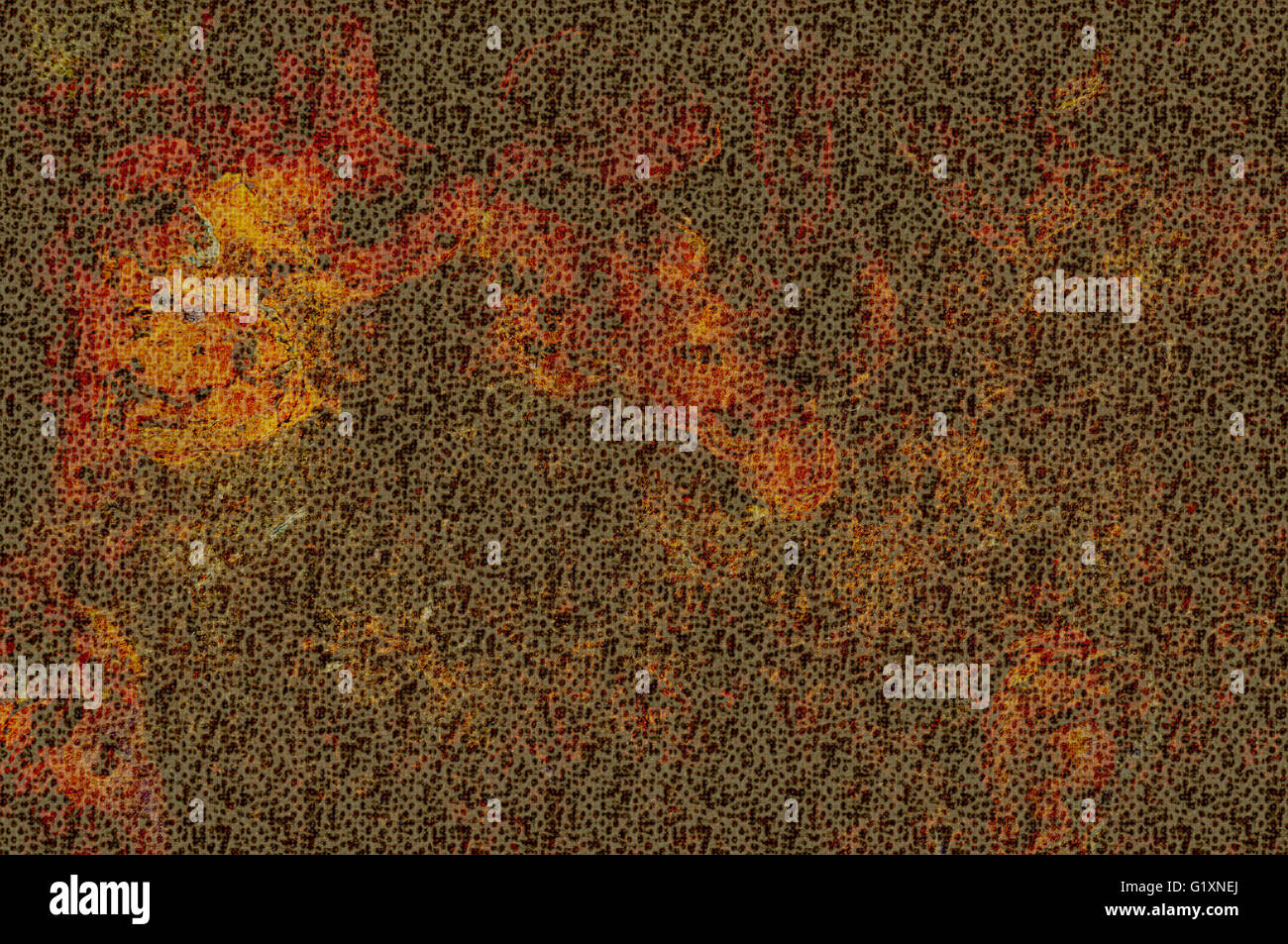 Abstract background with a red and orange texture of rust metal Stock ...