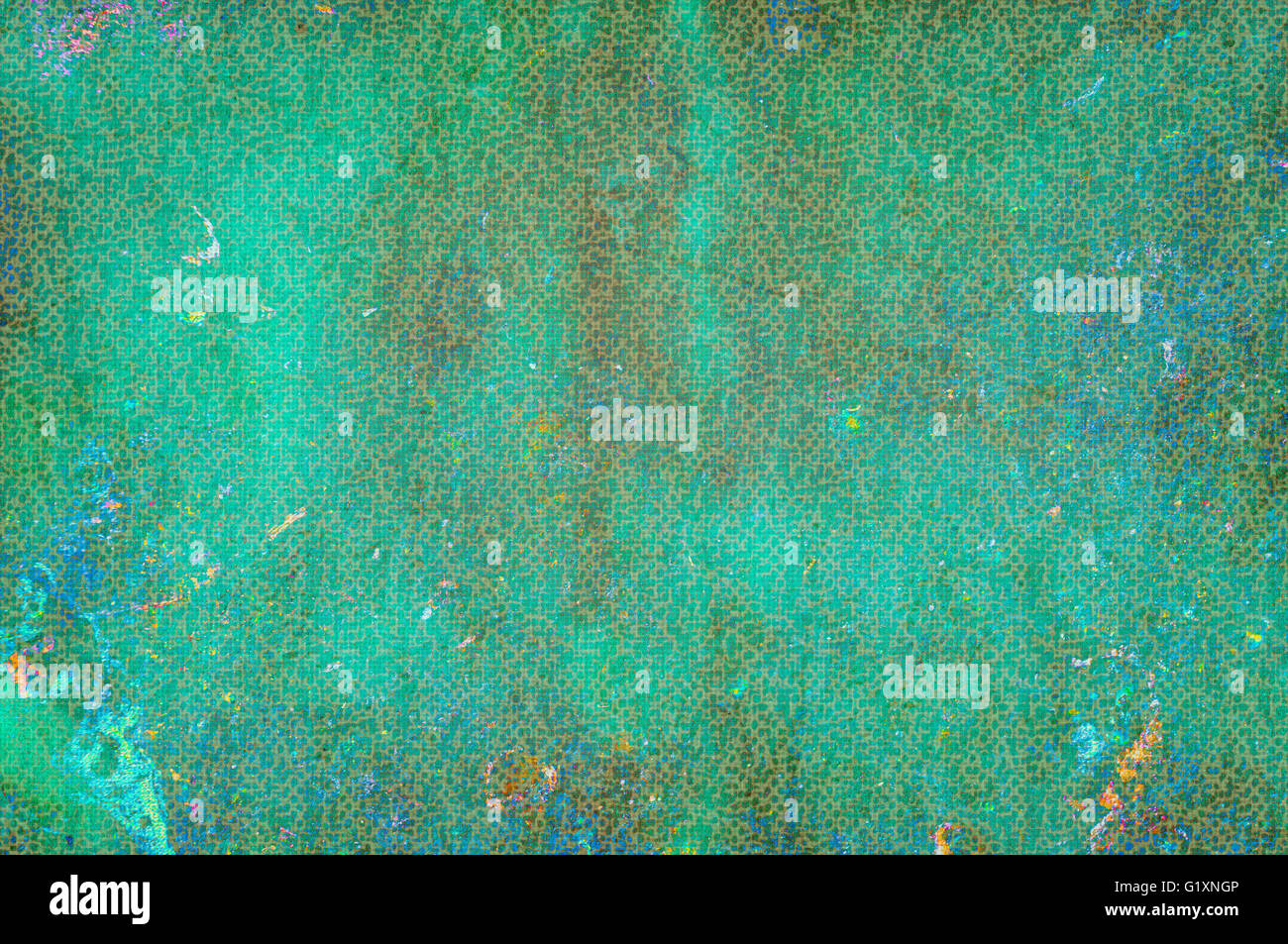 Abstract background with a green and blue texture of rust metal Stock ...