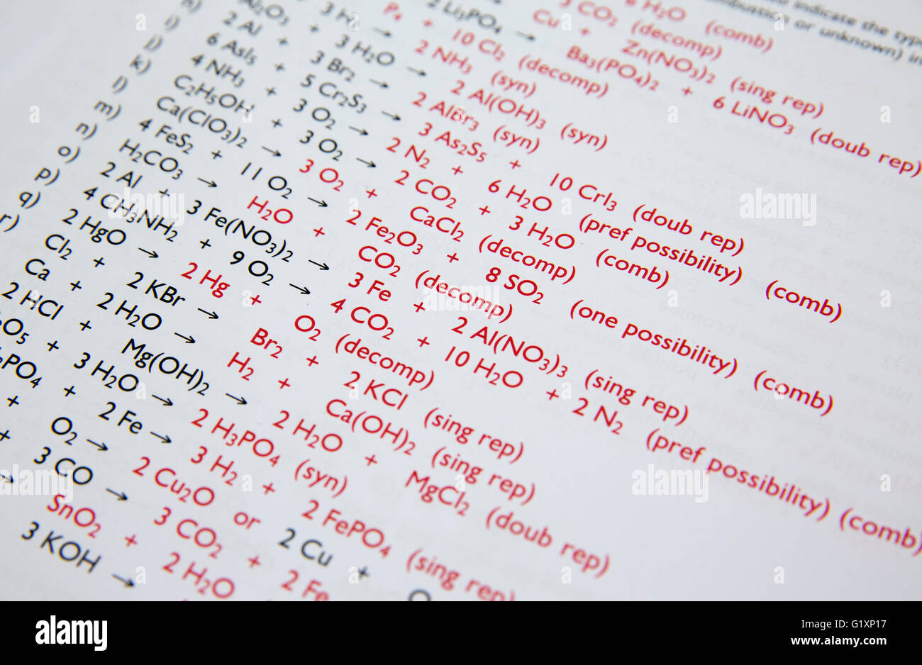 Chemistry Formula High Resolution Stock Photography and Images - Alamy