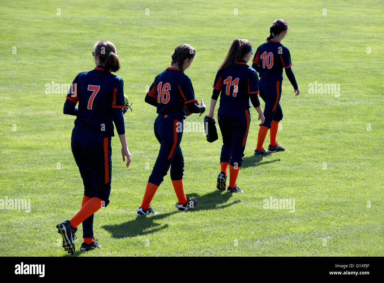 Softball High School Team High Resolution Stock Photography and Images ...