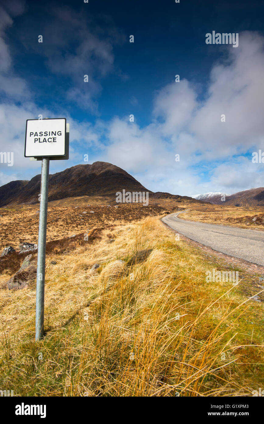 Passing place on the Bealach na Bà (Pass of the Cattle) on the ...