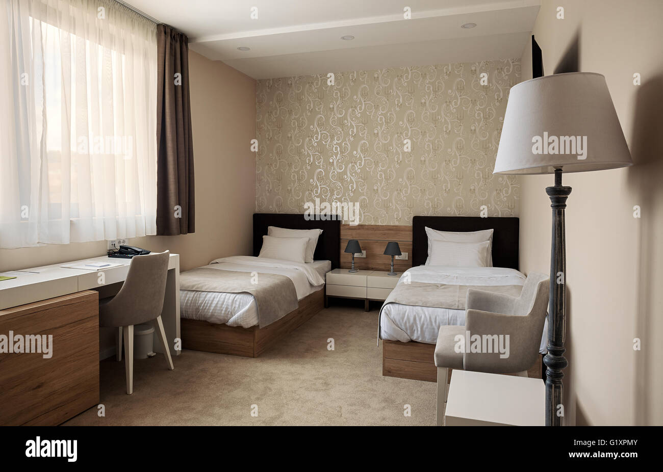 Motel Room One Bed