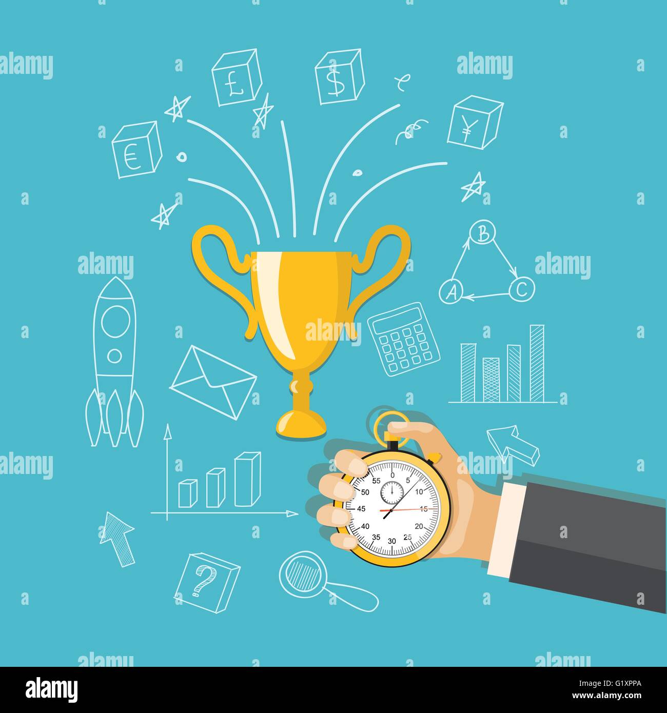 Stopwatch in use hi-res stock photography and images - Alamy