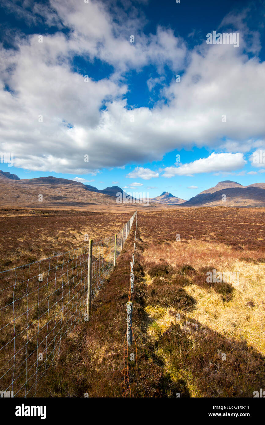 The Deep Freeze mountains, seen from a viewpoint on the A835 in ...