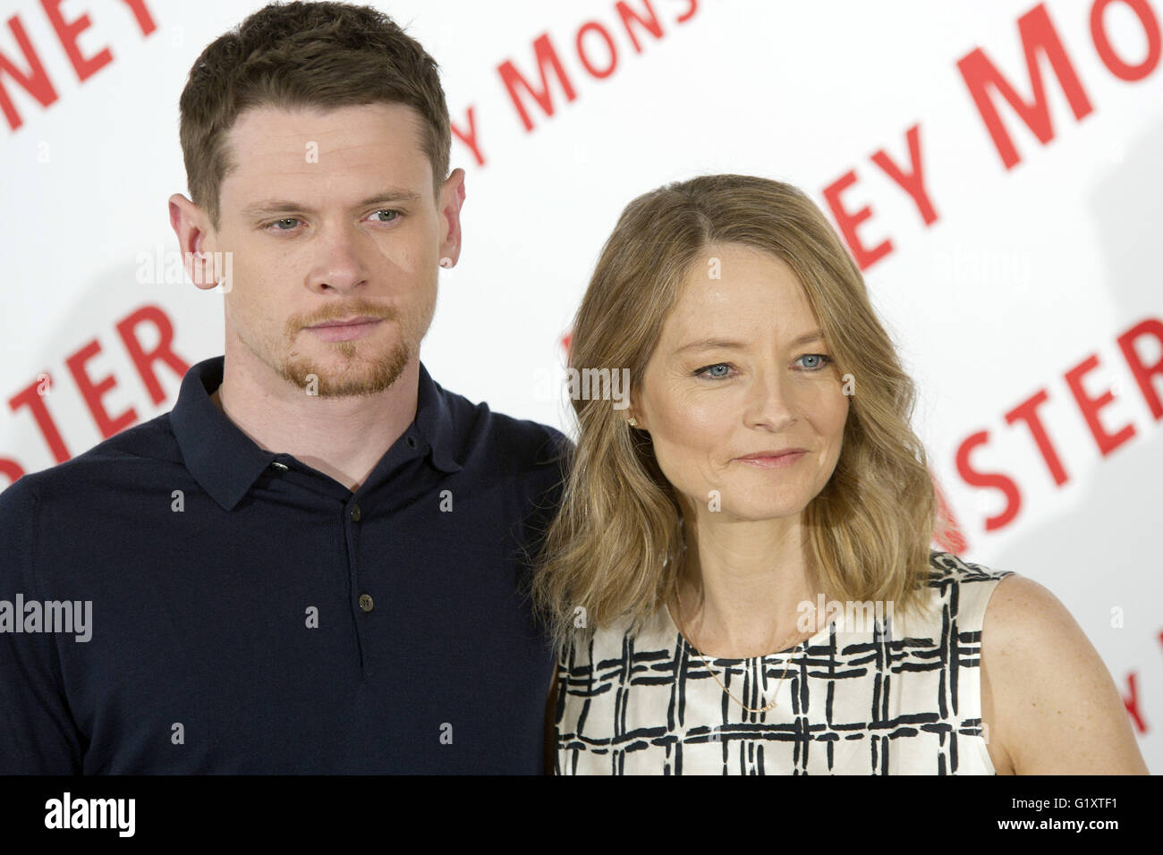 Madrid, Spain. 18th May, 2016. Jack O'Connell and Jodie Foster attend ...