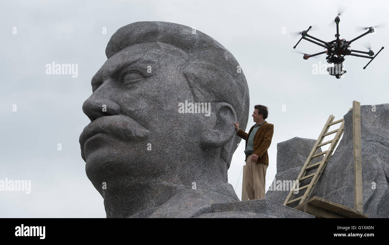 Prague, Czech Republic. 20th May, 2016. A dummy giant sculpture ...