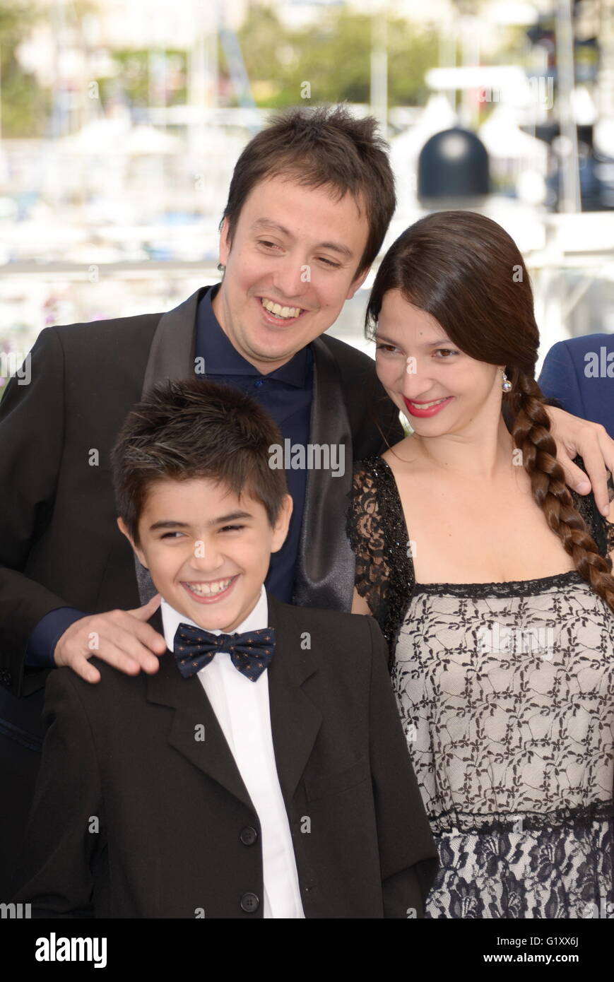 Cannes, France. 20th May, 2016. Director Andrea Testa, actor Francisco ...