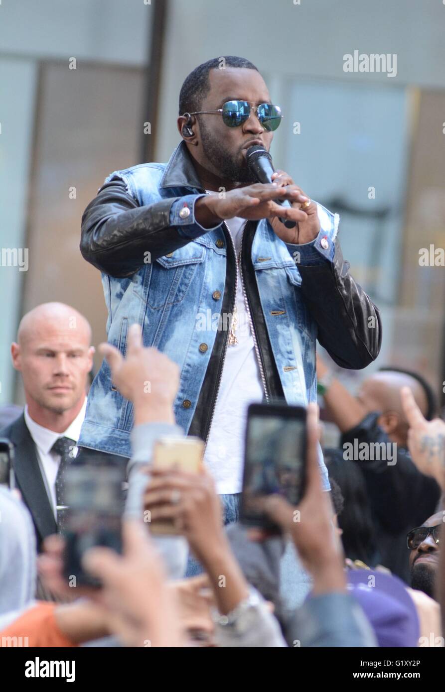 New York, NY, USA. 20th May, 2016. Puff Daddy on stage for NBC Today ...