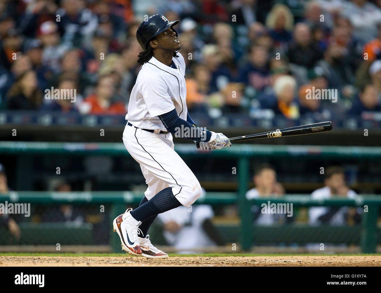 Detroit, Michigan, USA. 17th May, 2016. Detroit Tigers outfielder ...