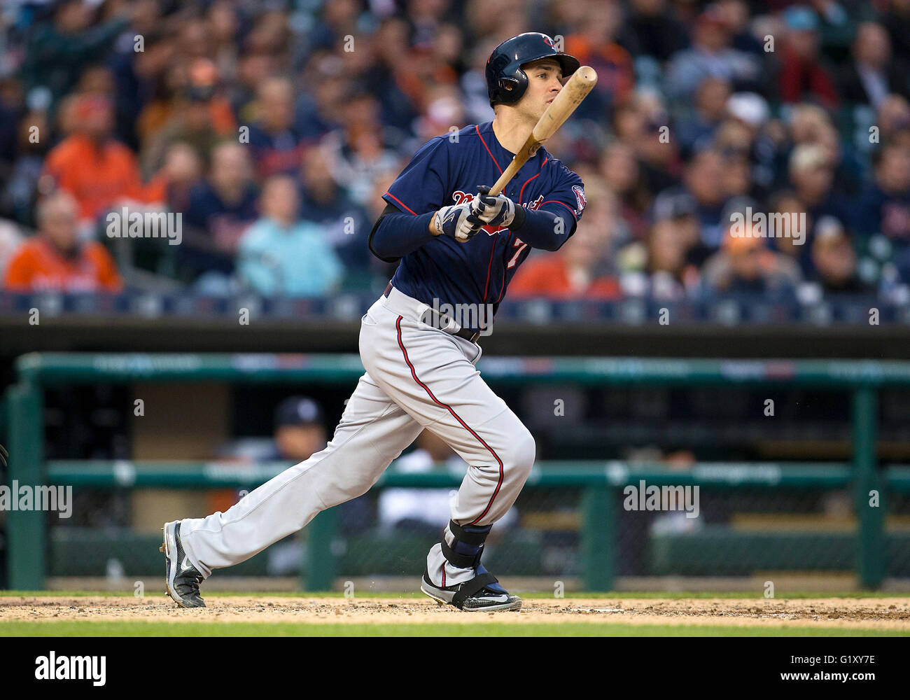 Detroit, Michigan, USA. 17th May, 2016. Minnesota Twins first baseman ...