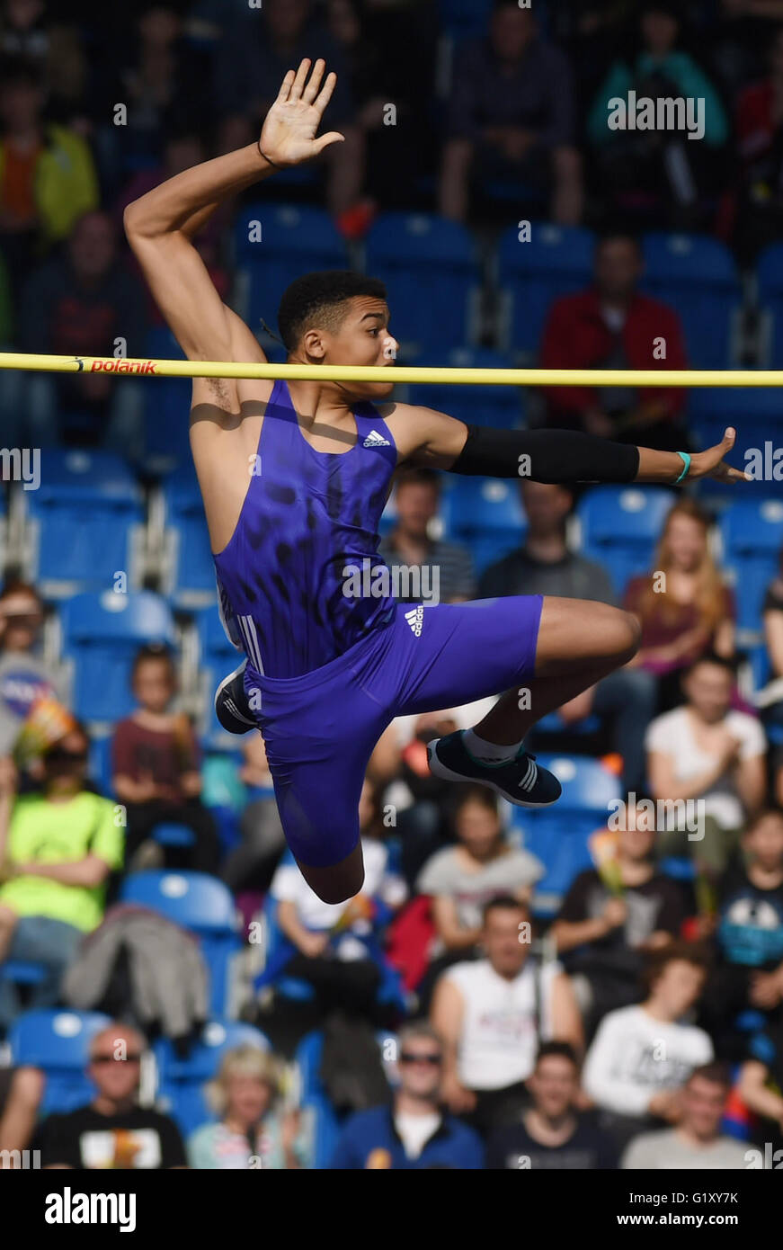 Ostrava, Czech Republic. 20th May, 2016. Greece pole vaulter Emmanouil ...