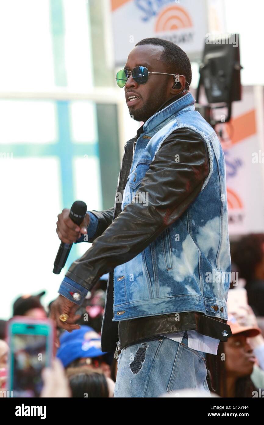 New York, NY, USA. 20th May, 2016. Puff Daddy on stage for NBC Today ...