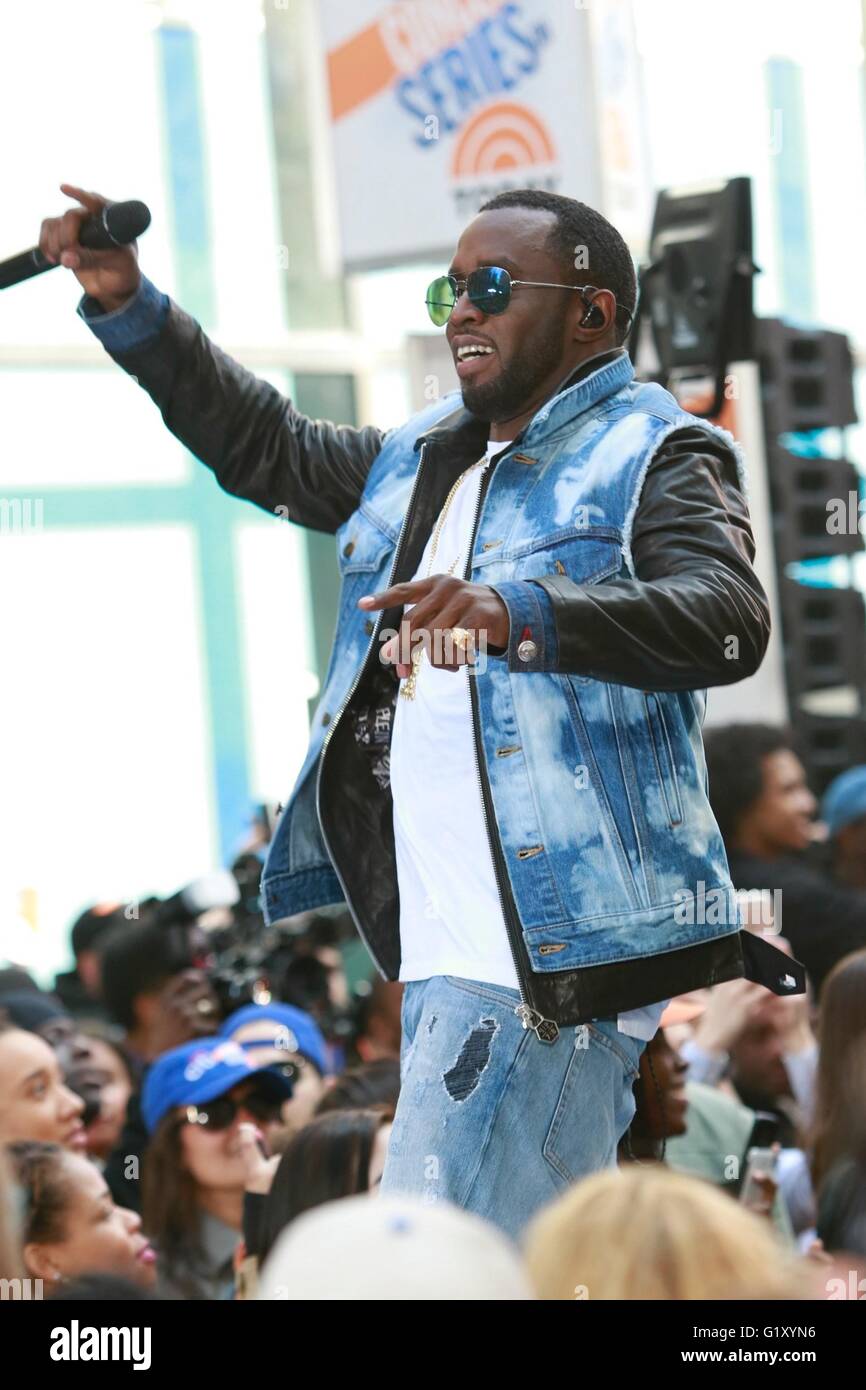 New York, NY, USA. 20th May, 2016. Puff Daddy on stage for NBC Today ...