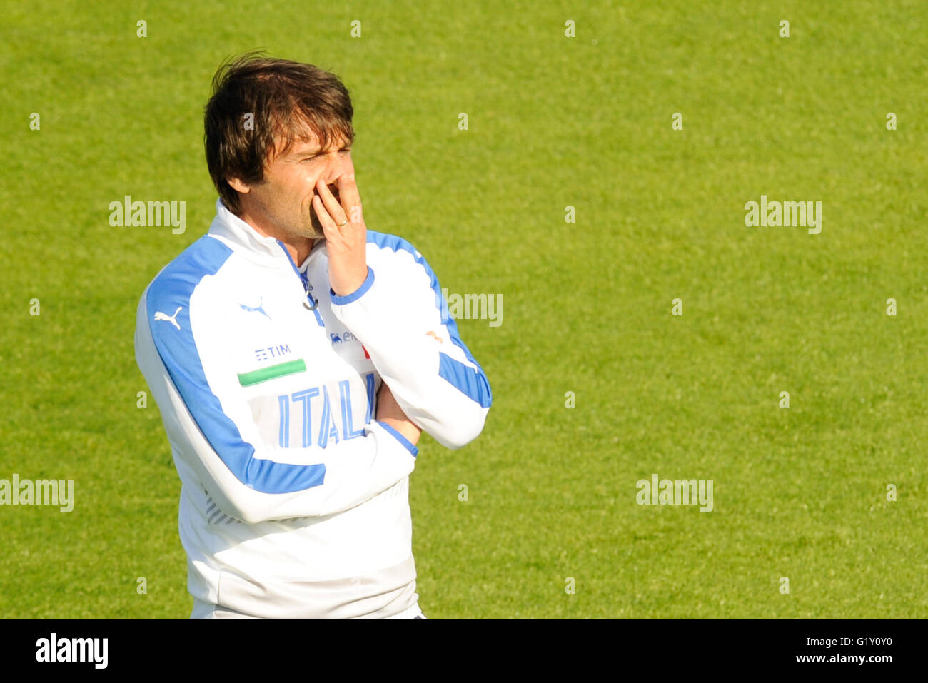 Florence, Italy. 20th May, 2016. The Italian mens national football ...