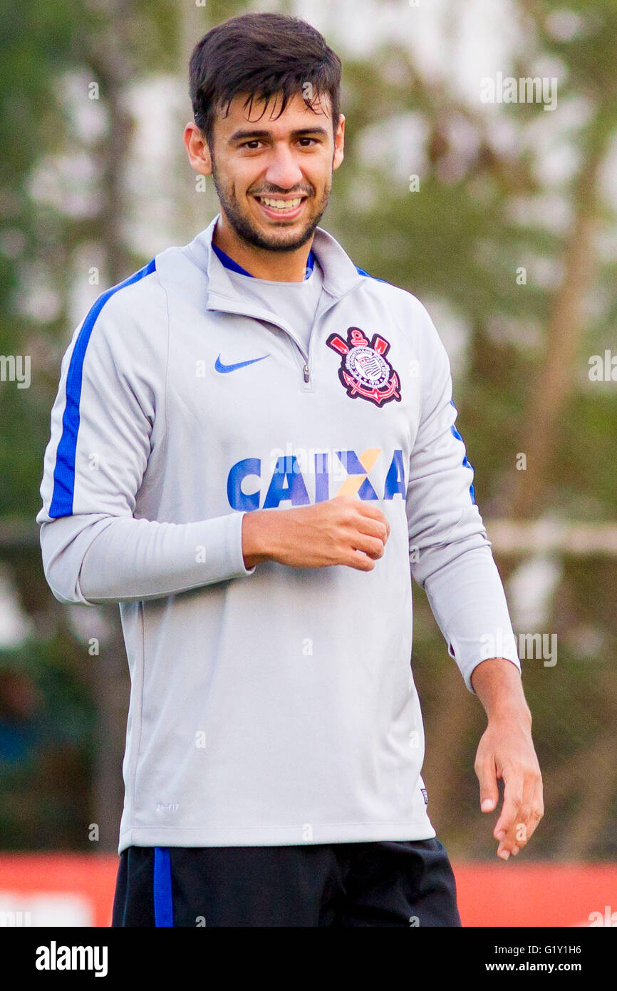 SAO PAULO, Brazil - 05/20/2016: TRAINING CORINTHIANS - Camacho during ...