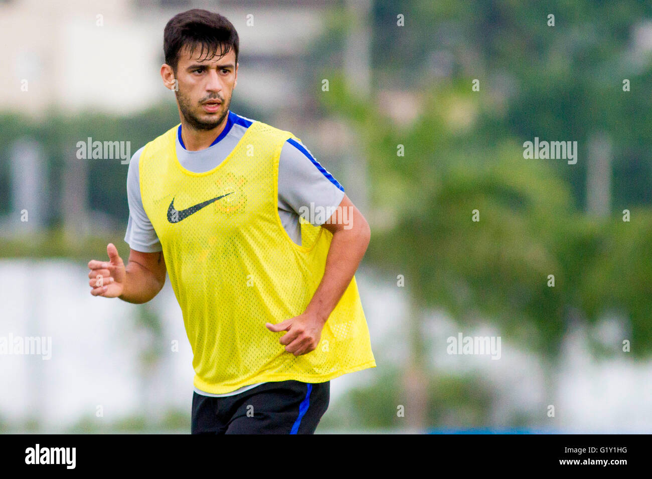 SAO PAULO, Brazil - 05/20/2016: TRAINING CORINTHIANS - Camacho during ...