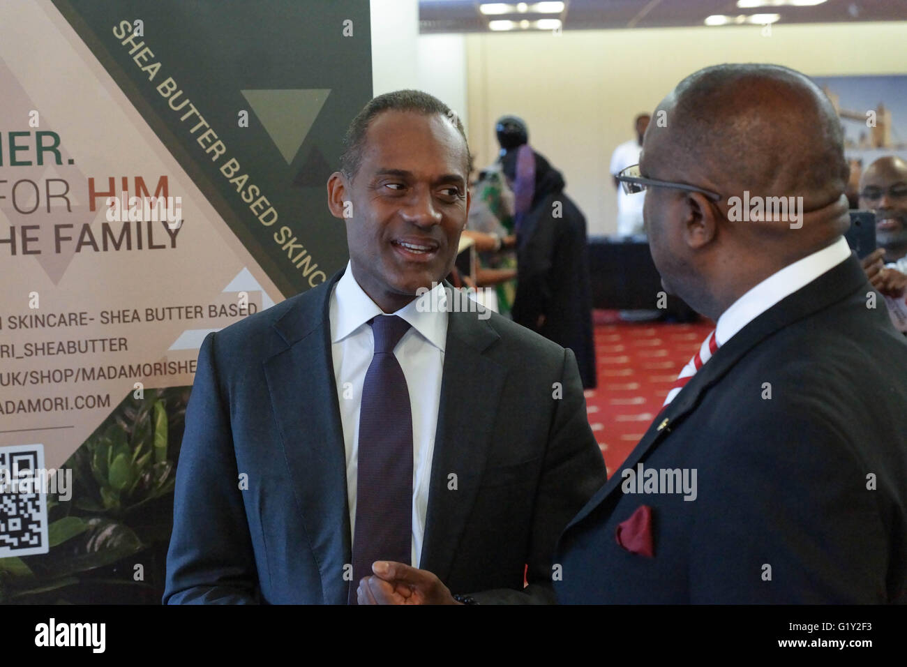 London, England. 20 May 2016. (L to R) Adam Afriyie MP for Windsor ...