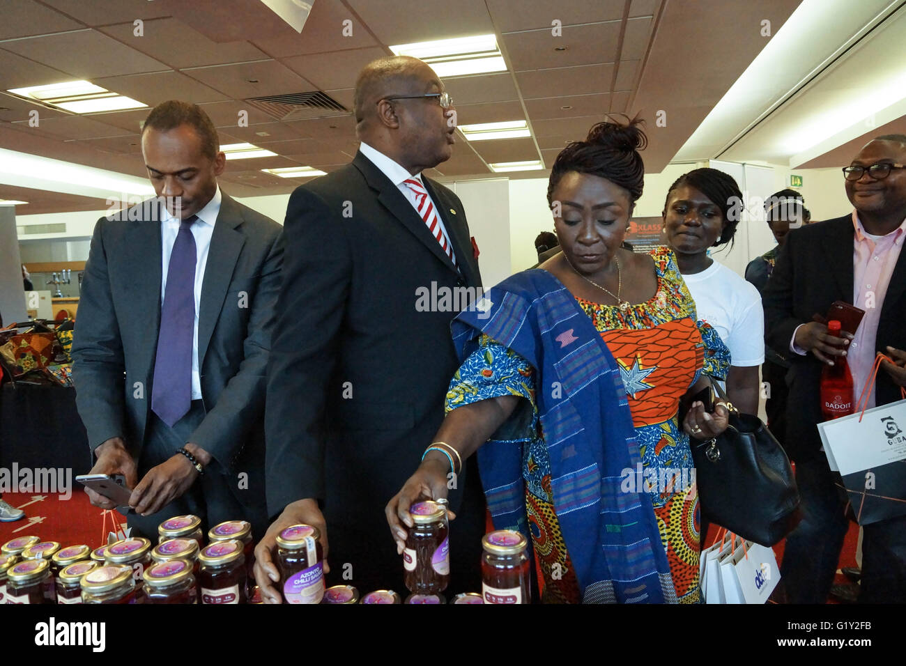 London, England. 20 May 2016. (L to R) Adam Afriyie MP for Windsor ...