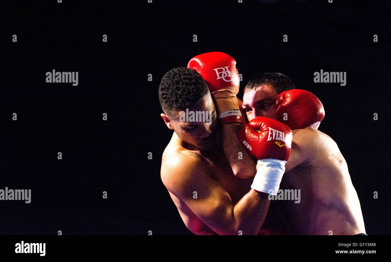 Gijon, Spain. 21st May, 2016. Spanish Olympic boxer Jonathan Alonso and ...