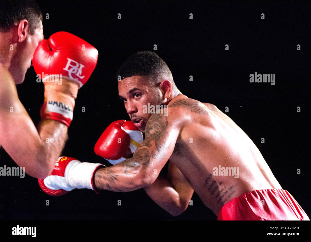 Gijon, Spain. 21st May, 2016. Spanish Olympic boxer Jonathan Alonso ...