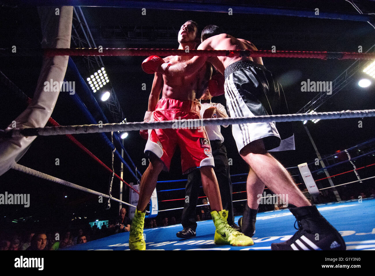Gijon, Spain. 21st May, 2016. Spanish Olympic boxer Jonathan Alonso and ...