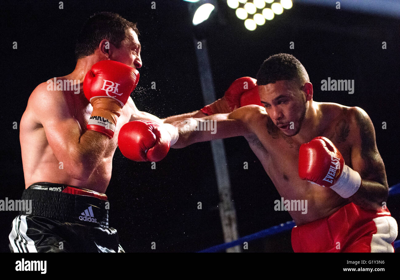 Gijon, Spain. 21st May, 2016. Spanish Olympic boxer Jonathan Alonso ...