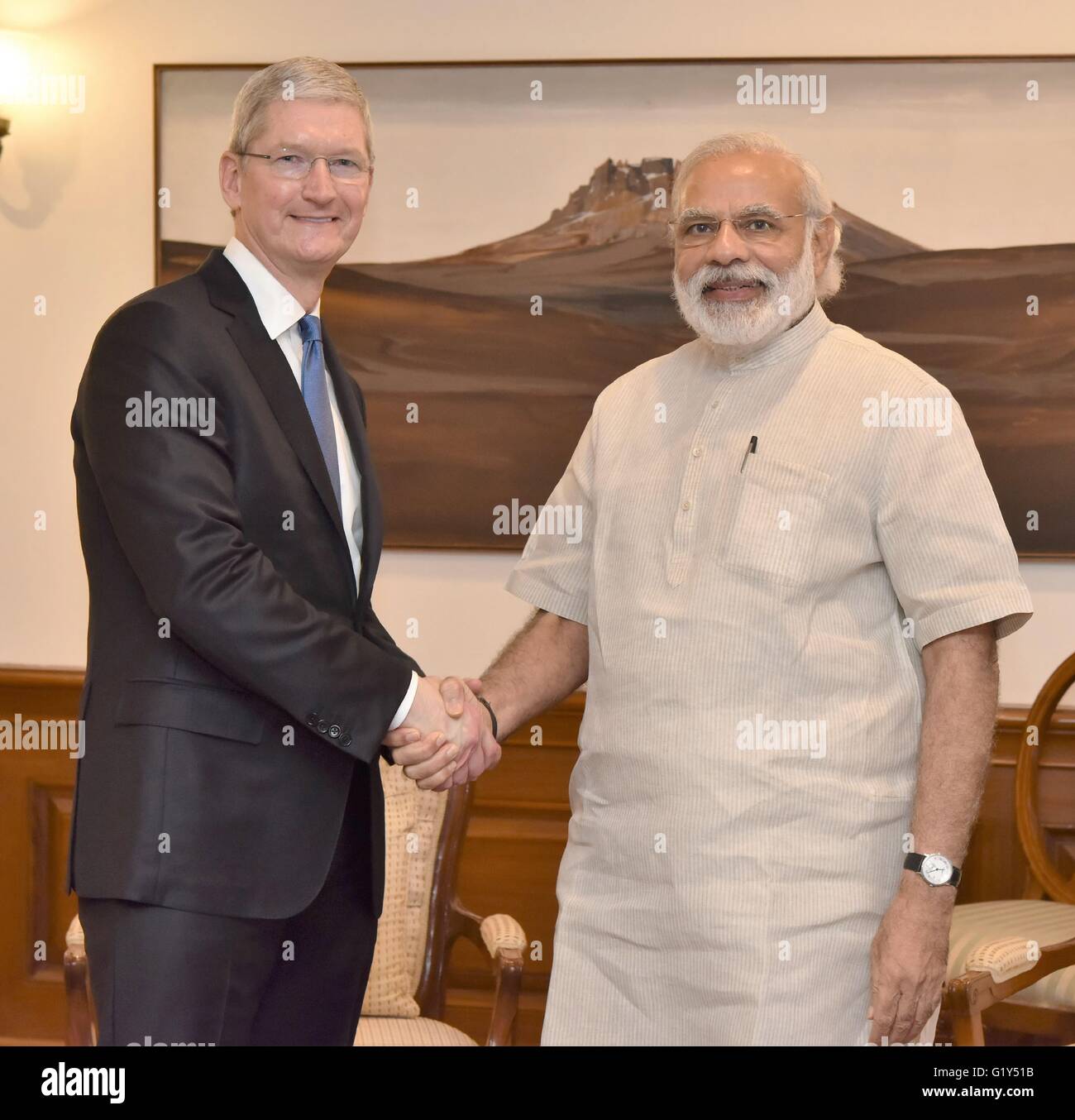 New Delhi, India. 21st May, 2016. Indian Prime Minister Narendra Modi ...