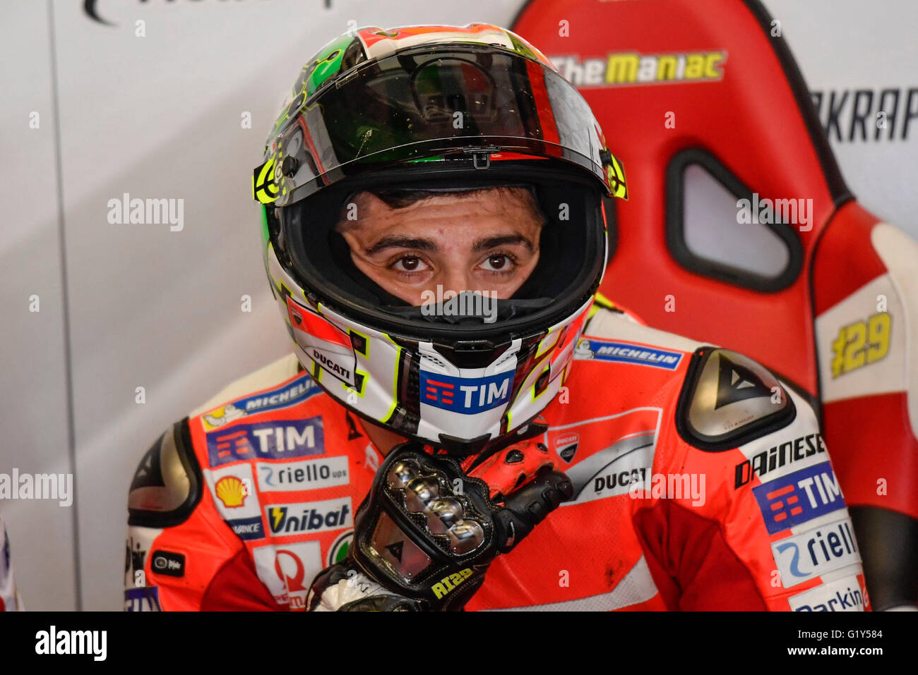 Scarperia, Italy. 21st May, 2016. Andrea Iannone of Italy and Ducati ...
