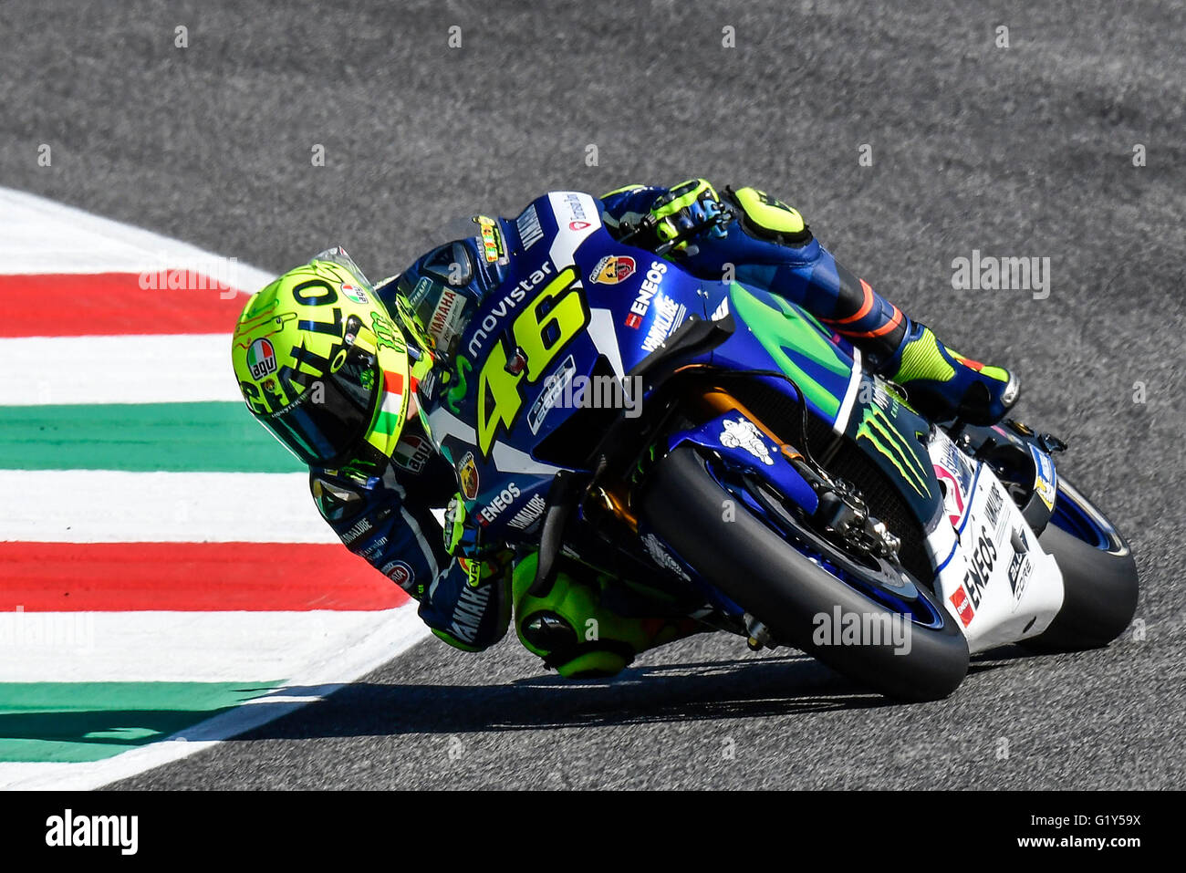 Scarperia, Italy. 21st May, 2016. Valentino Rossi of Italy and Movistar ...