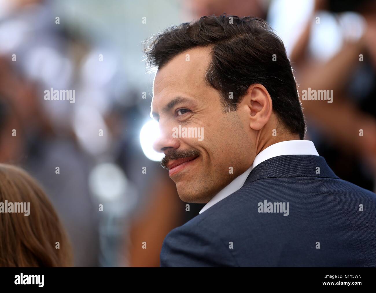 Cannes. 21st May, 2016. French actor Laurent Lafitte poses on May 21 ...