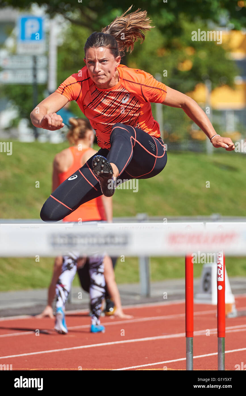 Landquart, Switzerland. May 21, 2016. Ellen Sprunger from COVA Nyon ...