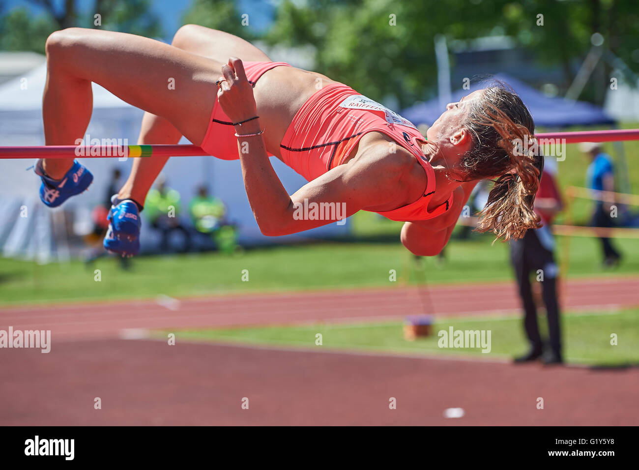 Landquart, Switzerland. May 21, 2016. Ellen Sprunger from COVA Nyon ...