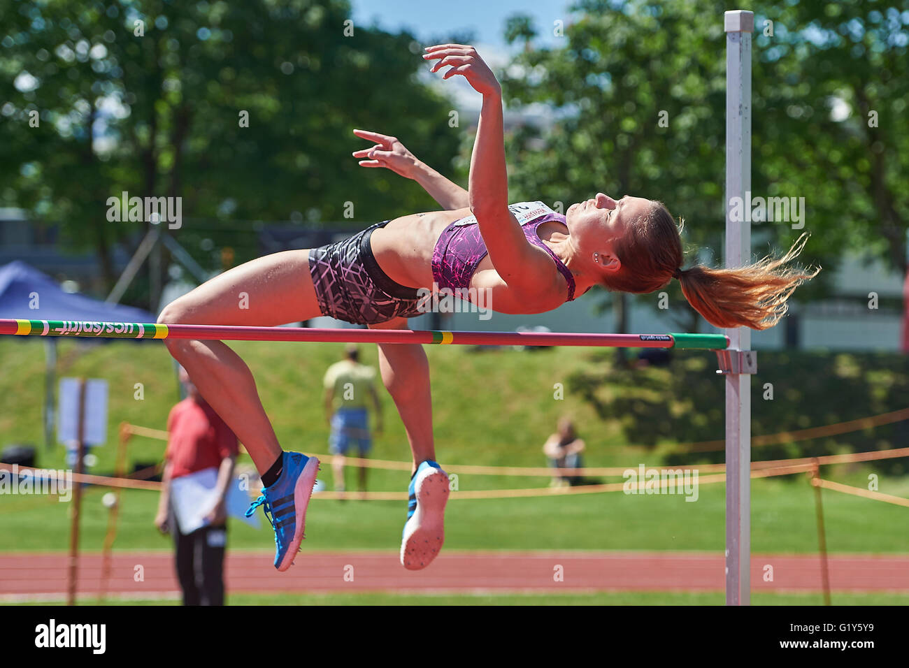 Landquart, Switzerland. May 21, 2016. Miia Kurppa from Viipurin ...