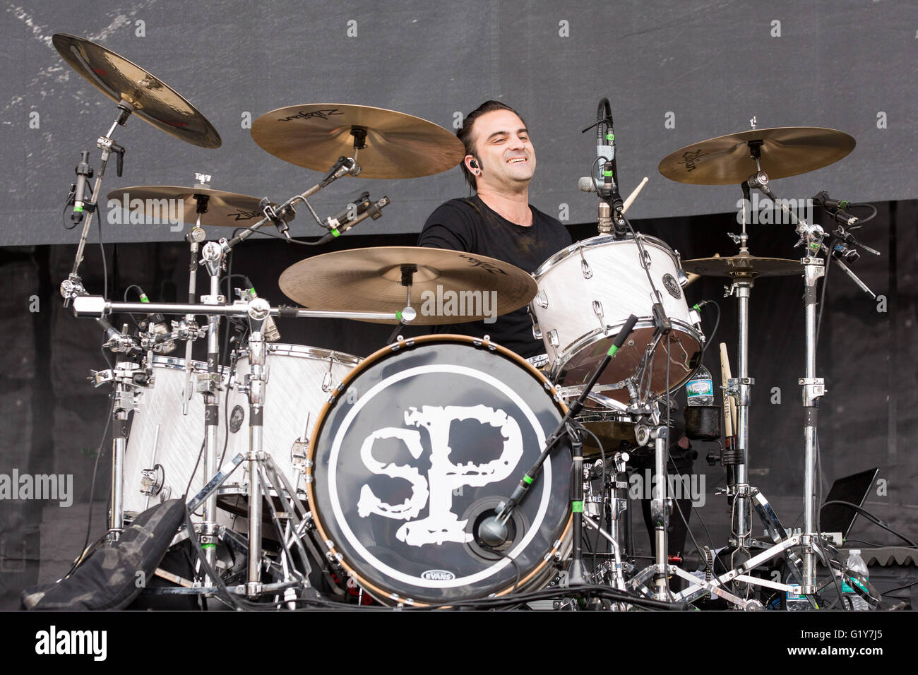 Columbus, Ohio, USA. 20th May, 2016. Drummer MARK GOODWIN of Sick ...