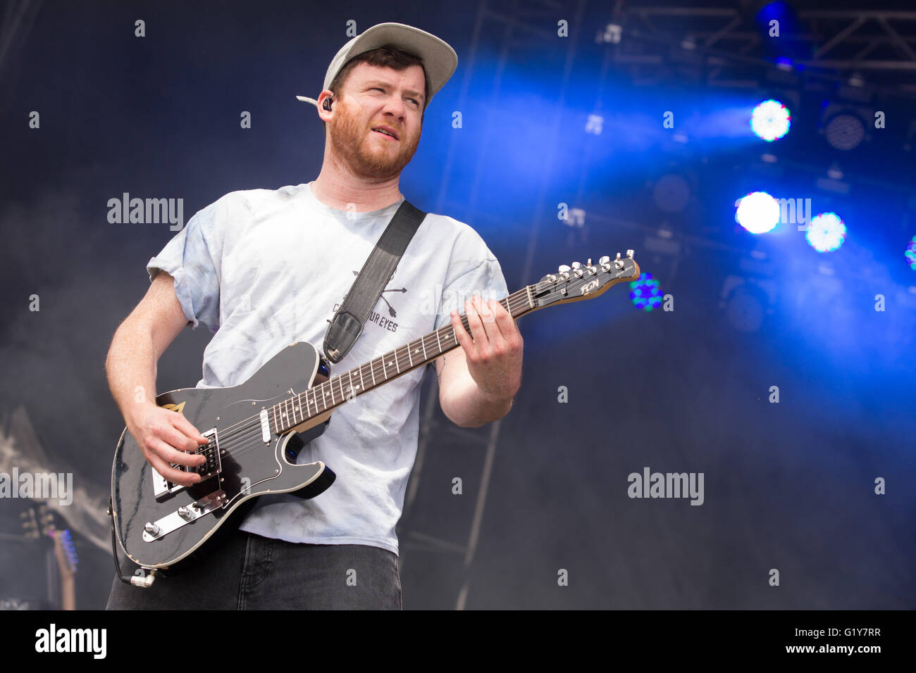 Columbus, Ohio, USA. 20th May, 2016. Guitarist LIAM ''RORY'' CLEWLOW of ...