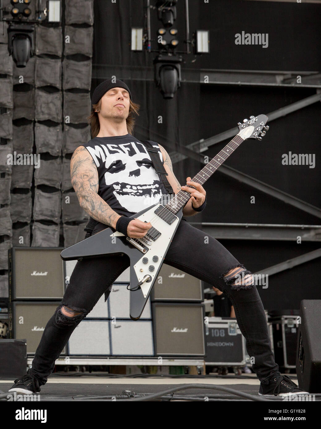 Columbus, Ohio, USA. 20th May, 2016. Musician MATTHEW TUCK of Bullet ...