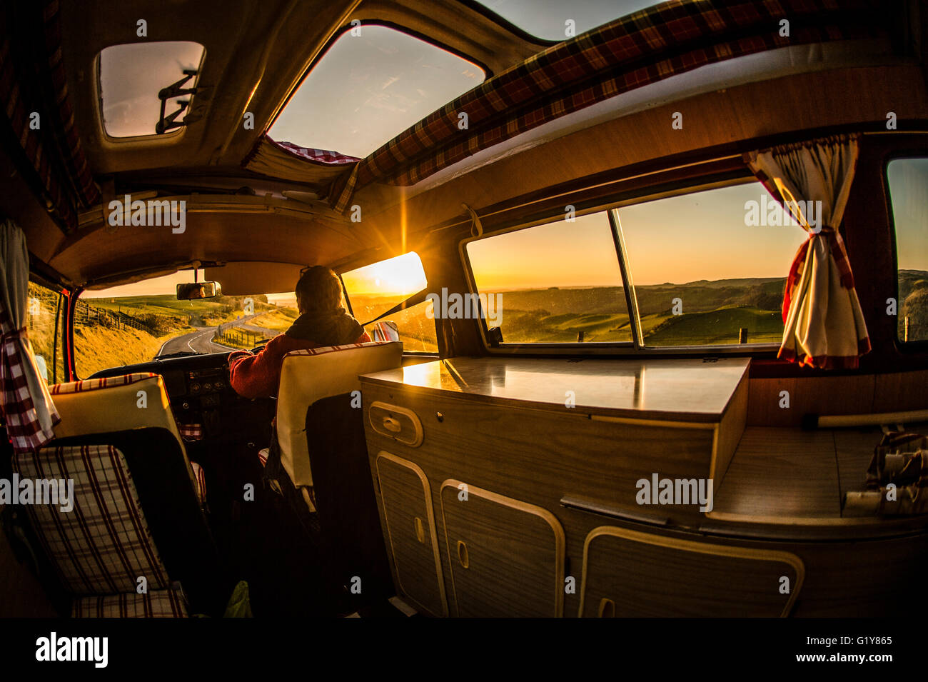 Woman classic red 1972 volkswagen hi-res stock photography and images ...